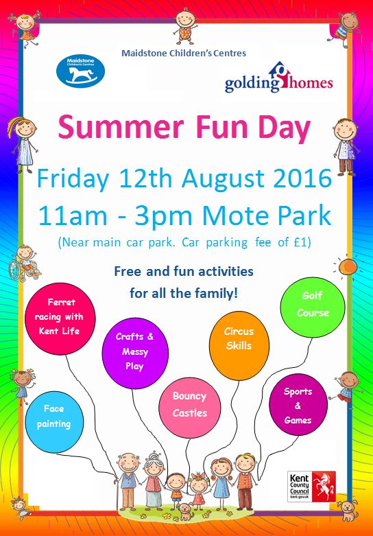 Mote Park Fellowship - Free Children's Fun Day, Friday 12th August 2016